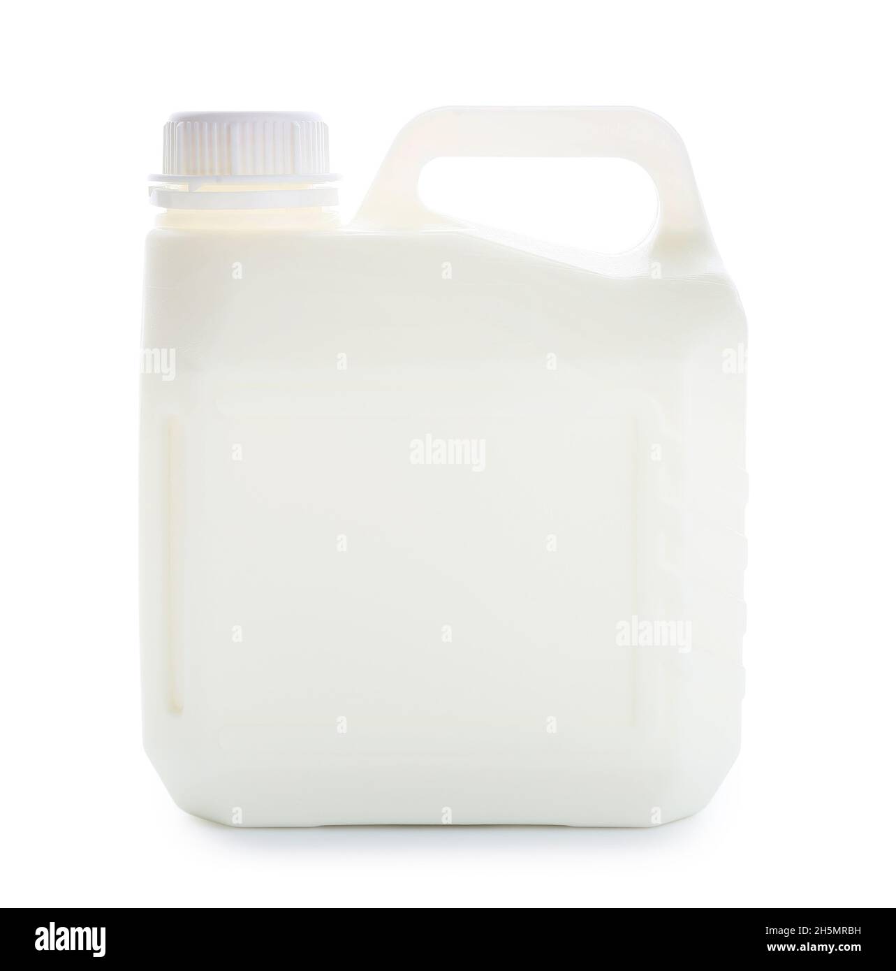 Gallon bottle of milk on white background Stock Photo - Alamy