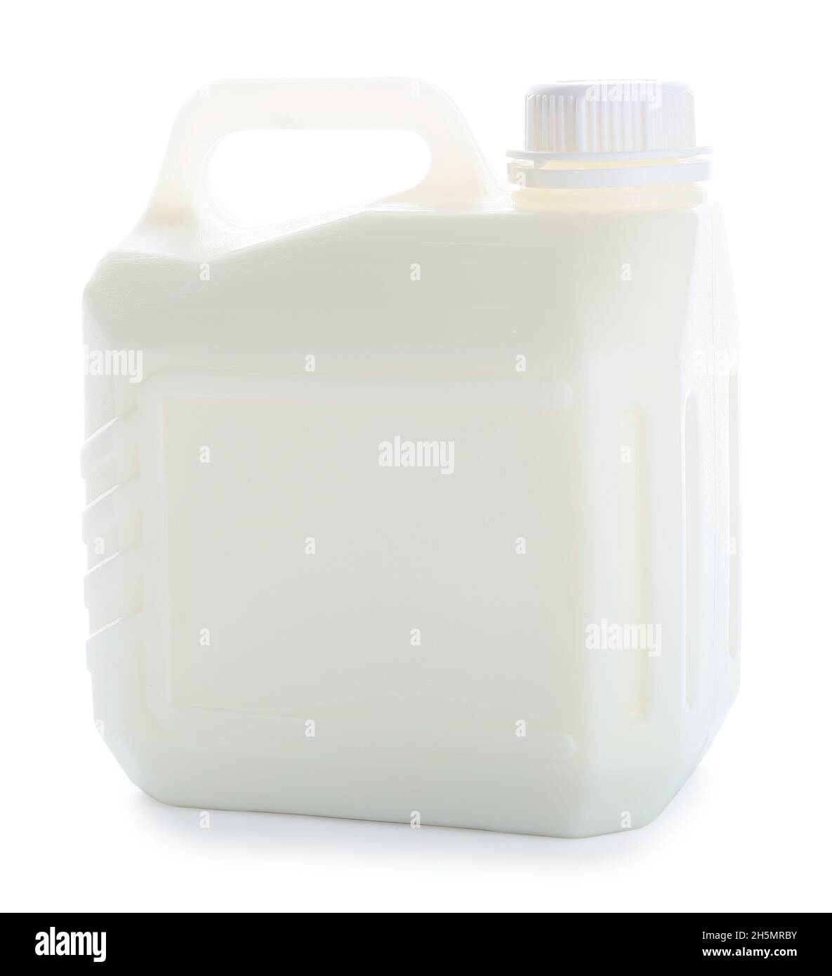Gallon bottle of milk on white background Stock Photo - Alamy
