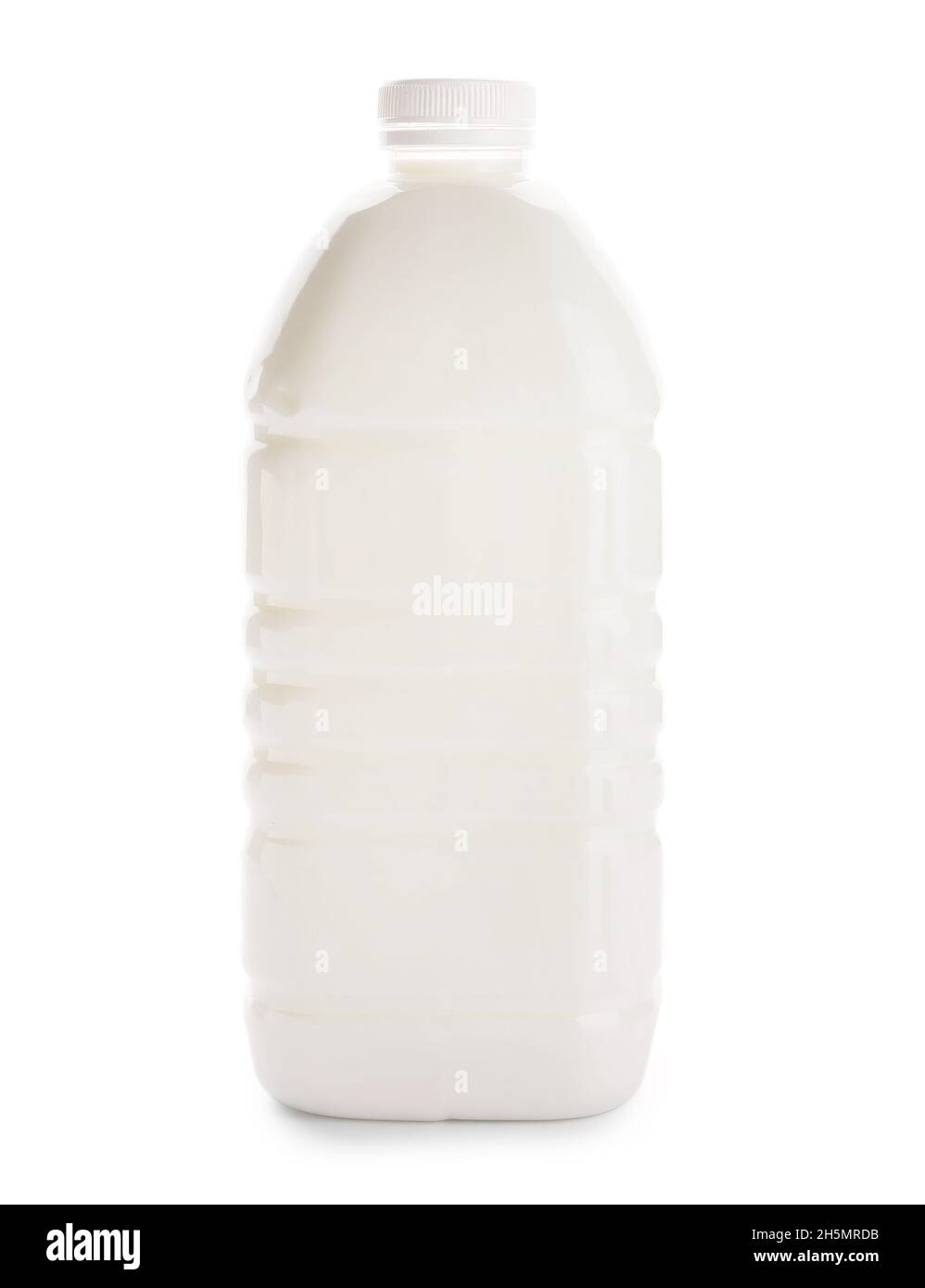 Gallon container of milk on white background Stock Photo - Alamy