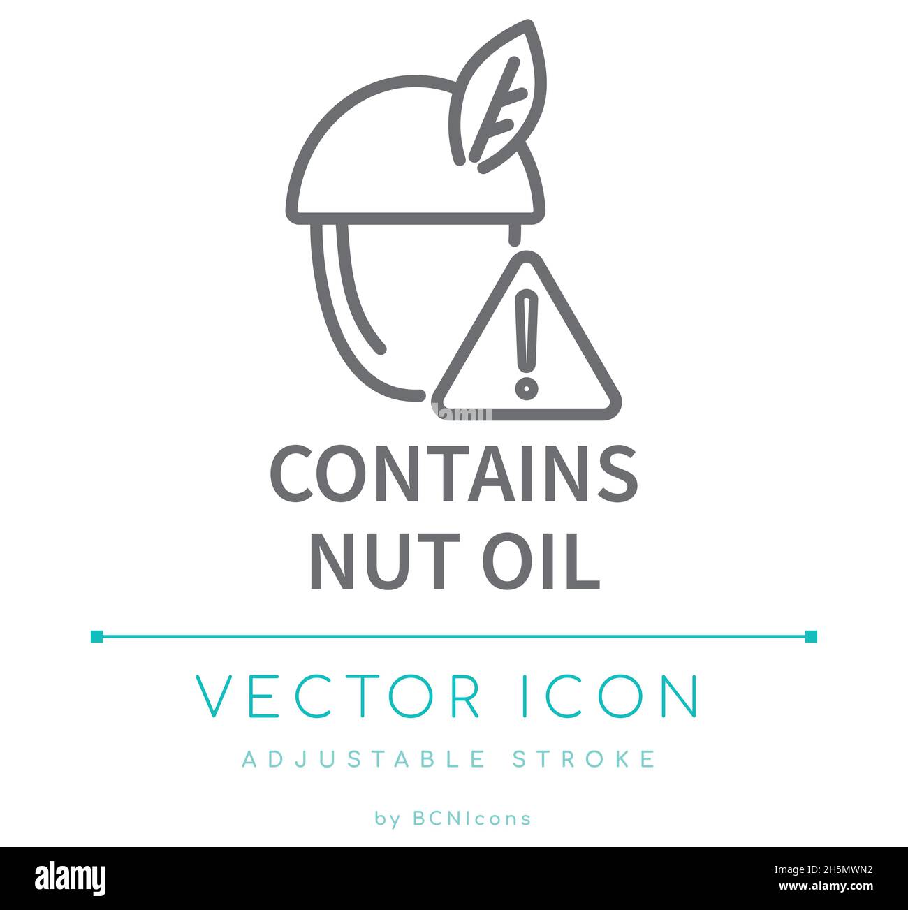 Nut allergy logo Stock Vector Images - Alamy