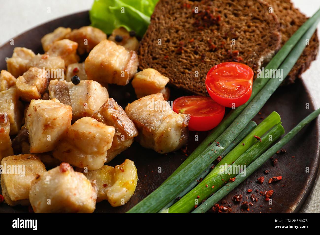 Ukrainian dish cracklings hi-res stock photography and images - Alamy