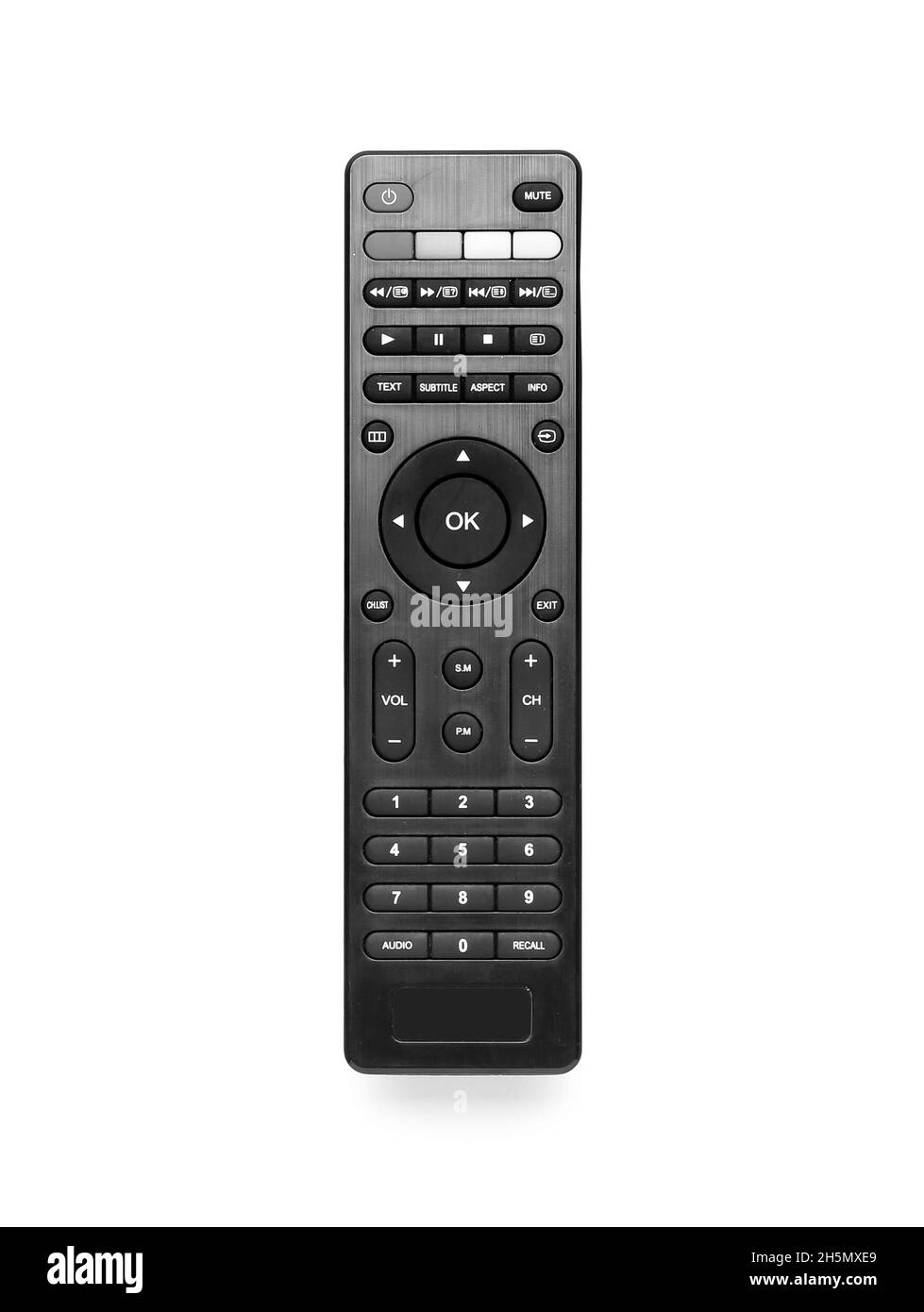 Tv remote control on white Black and White Stock Photos & Images - Alamy