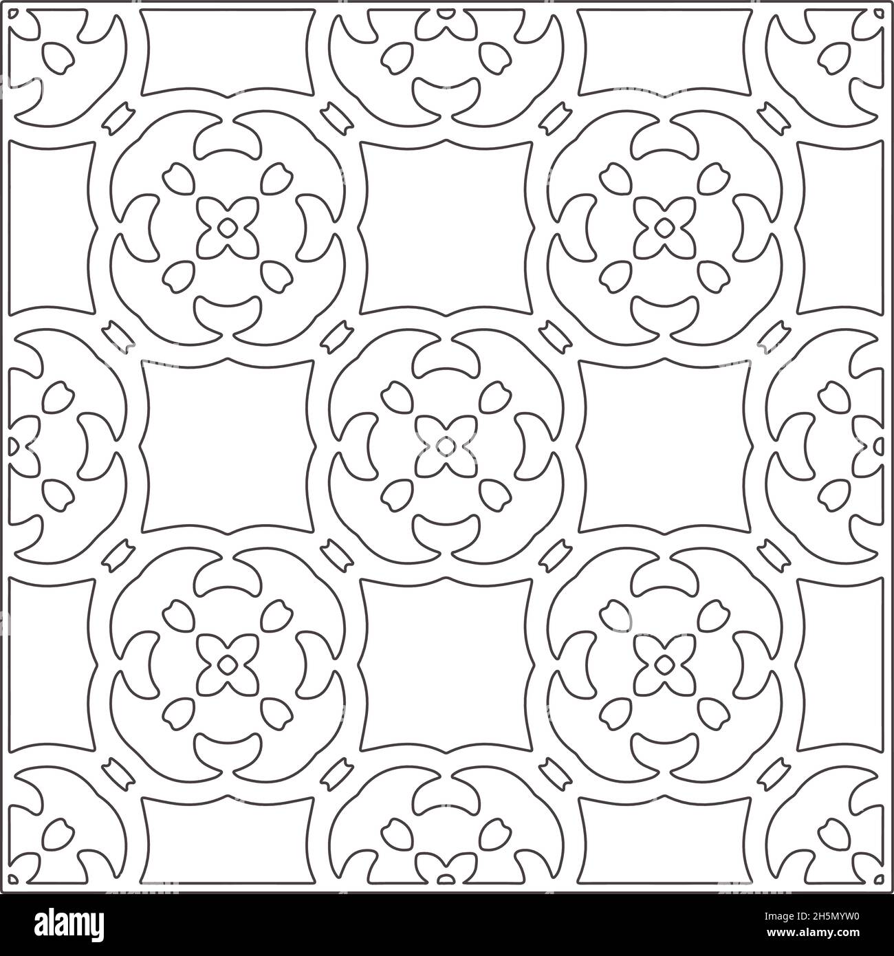 Repeating geometric tiles from striped elements.Modern geometric ...