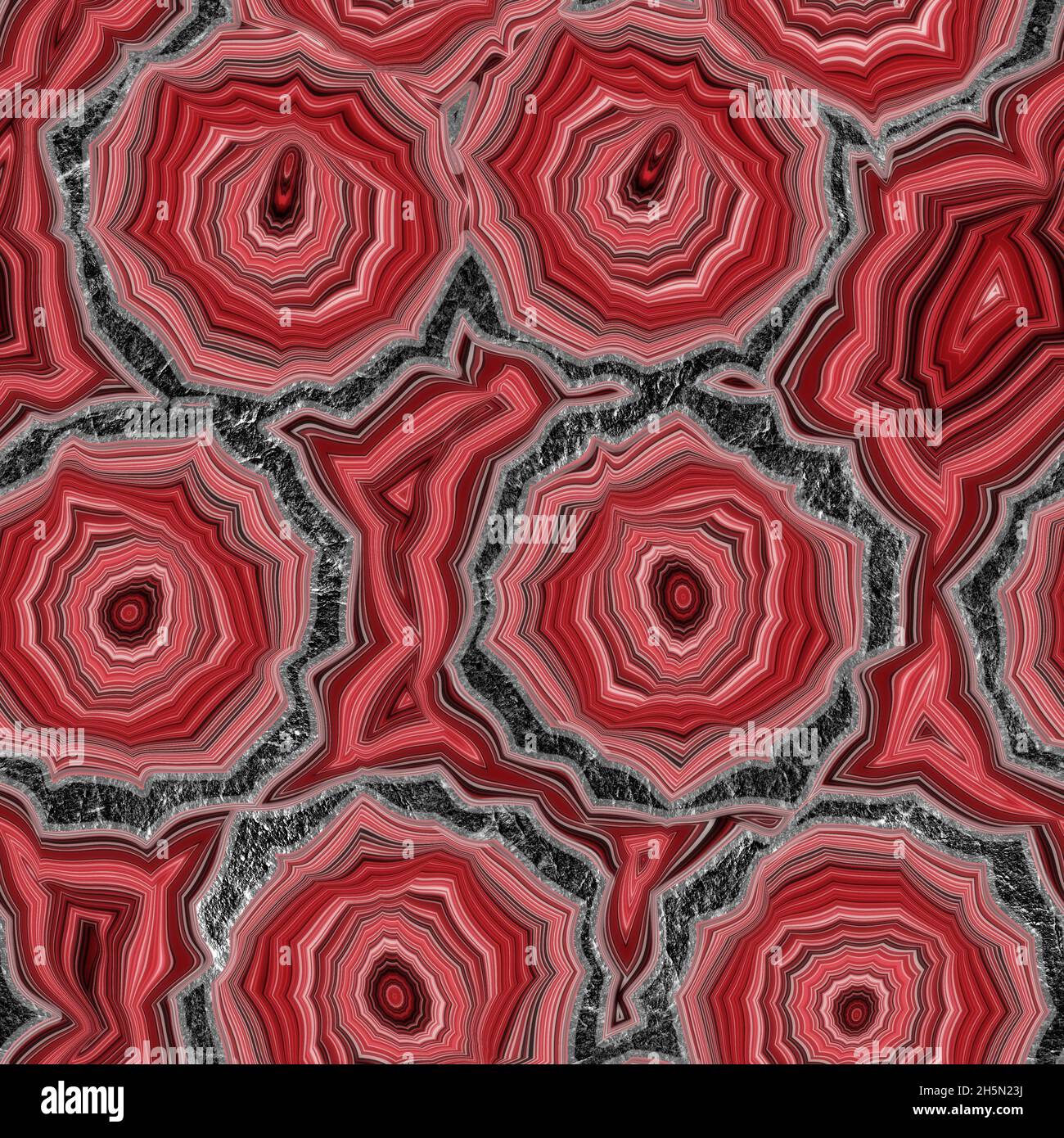 Seamless banded agate geode marble rock with gray stone edge surface ...