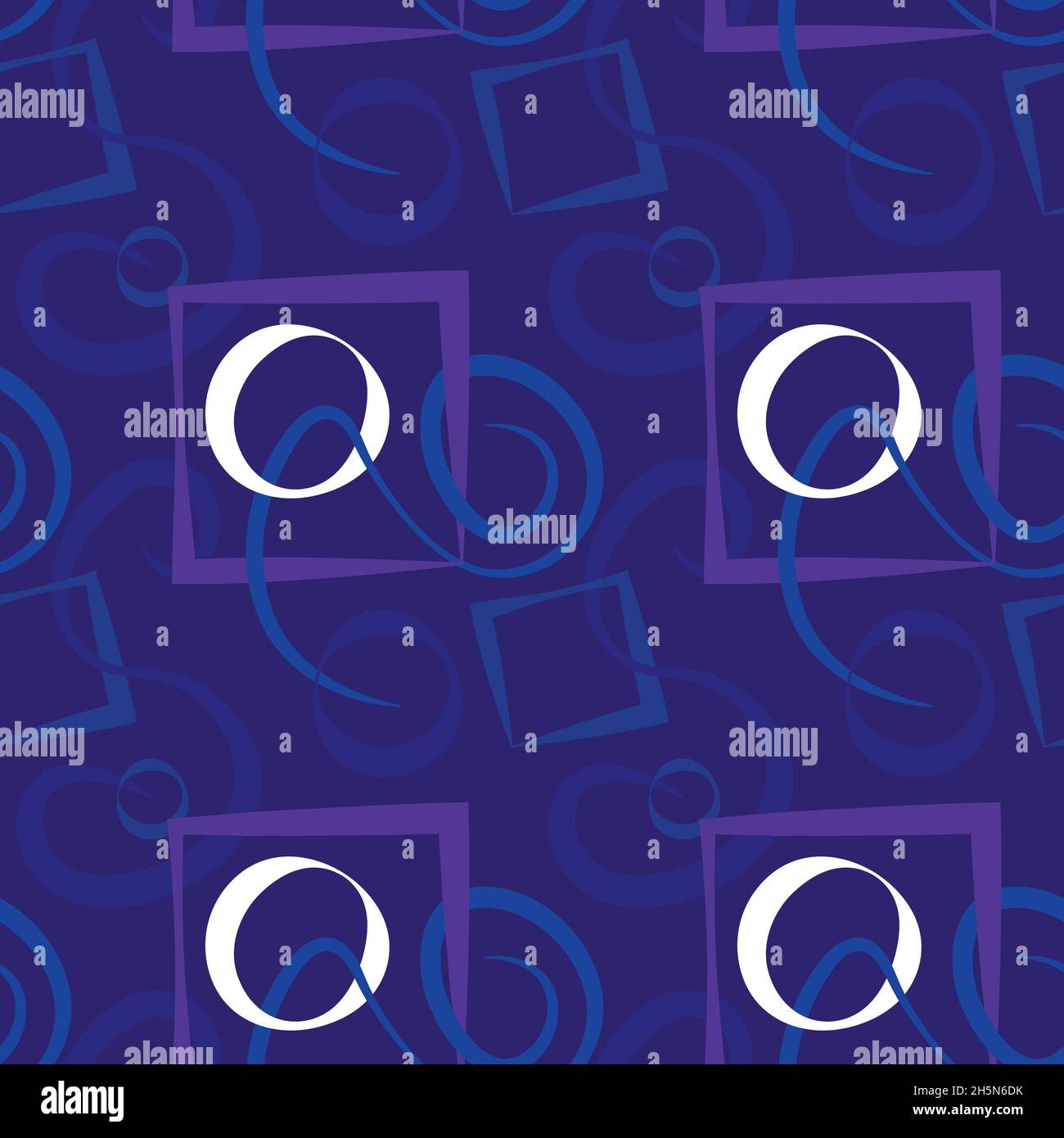 Seamless pattern, infinite texture - Illustration on a square ...