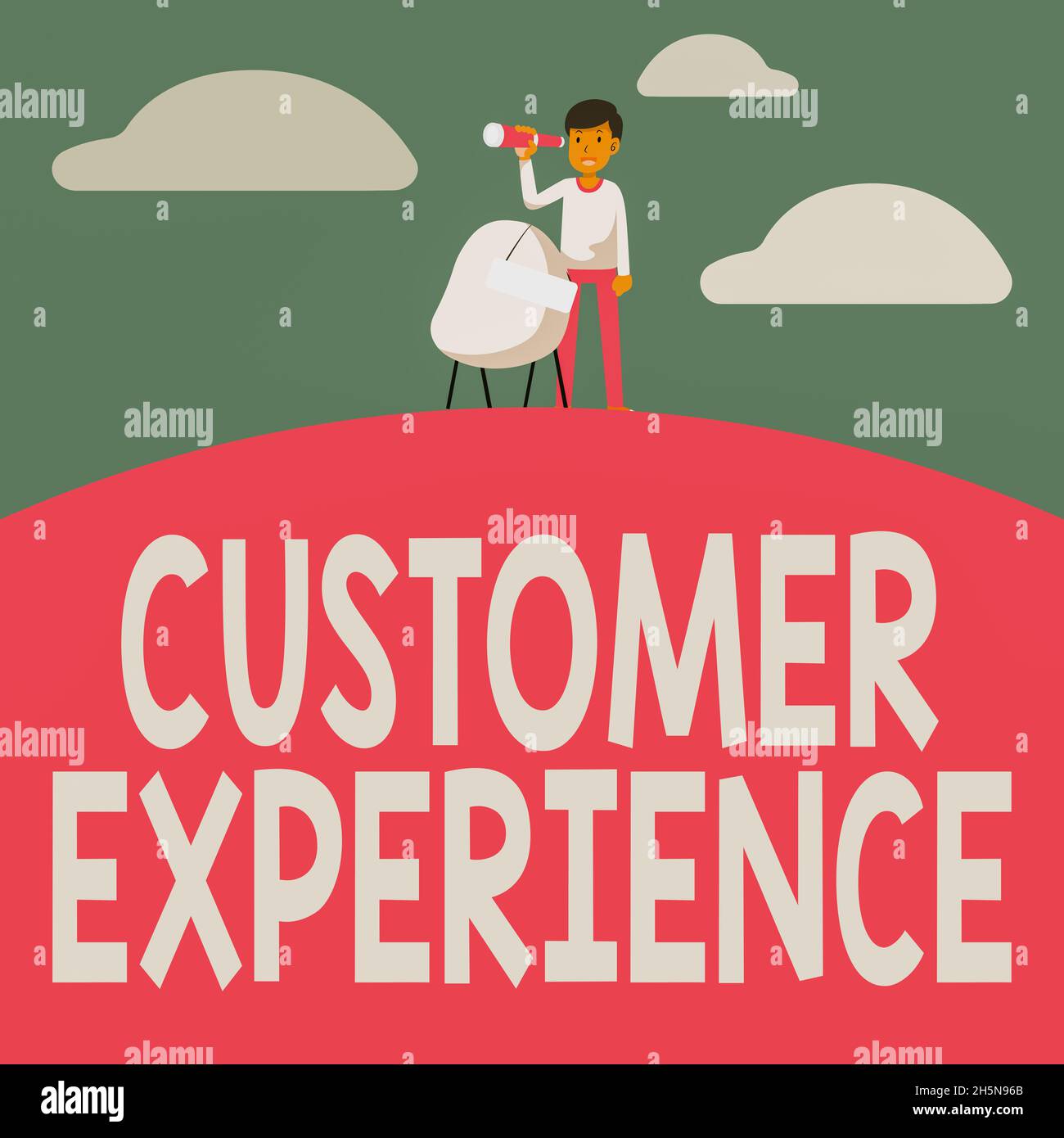Text Caption Presenting Customer Experience Business Concept Product