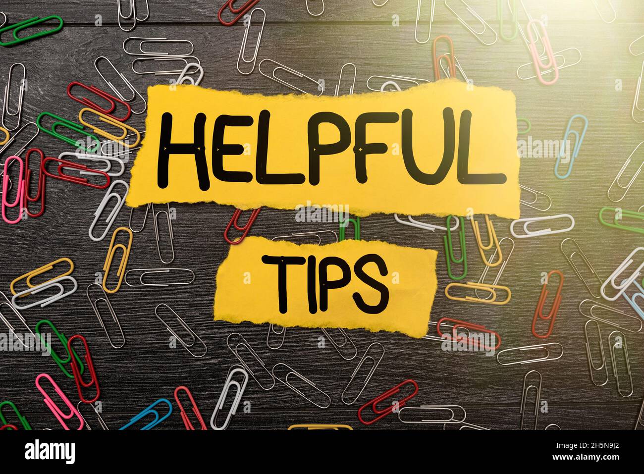 Conceptual caption Helpful Tips. Business approach advices given to be ...