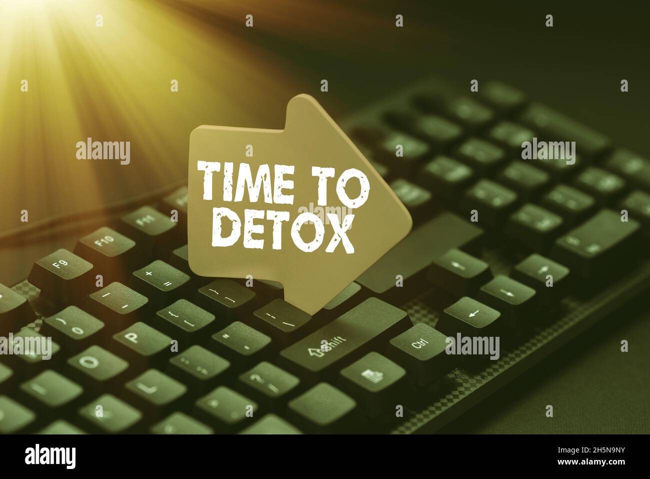 Sign displaying Time To Detox. Conceptual photo when you purify your ...