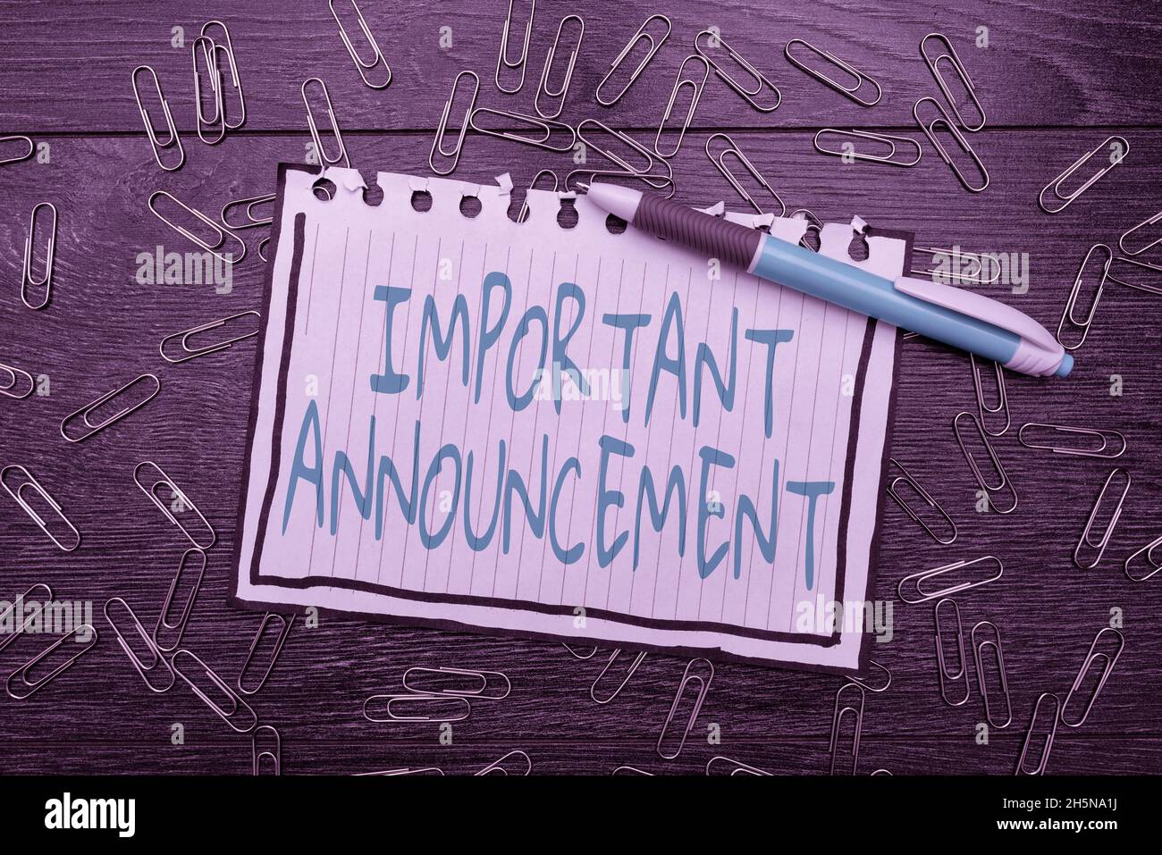 Handwriting text Important Announcement. Business approach spoken ...