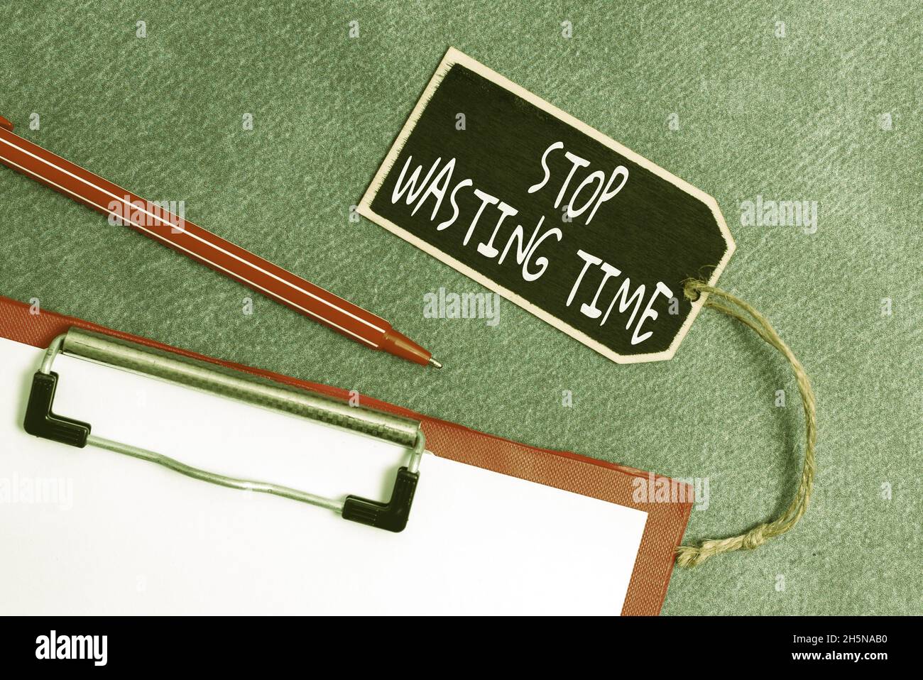Conceptual caption Stop Wasting Time. Internet Concept advising person ...