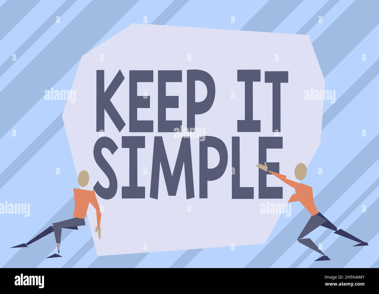 Text sign showing Keep It Simple. Internet Concept ask something easy ...