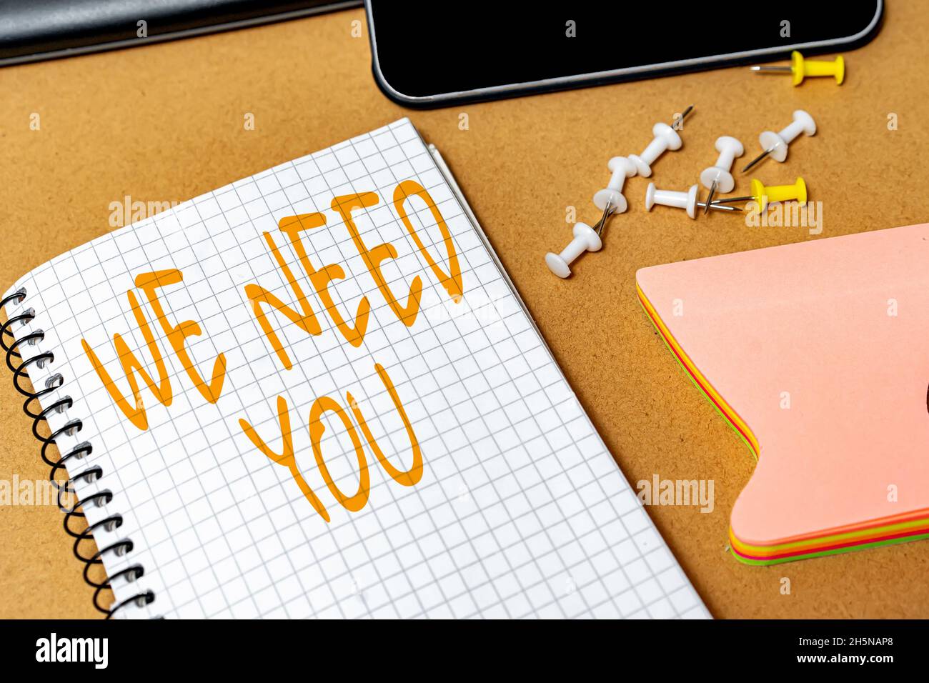 Inspiration showing sign We Need You. Word Written on asking someone to ...