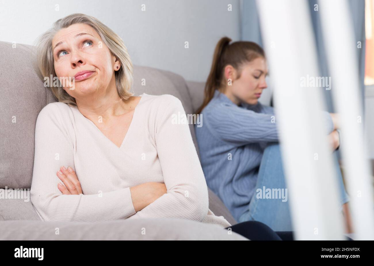 Mother ashamed daughter hi-res stock photography and images - Alamy
