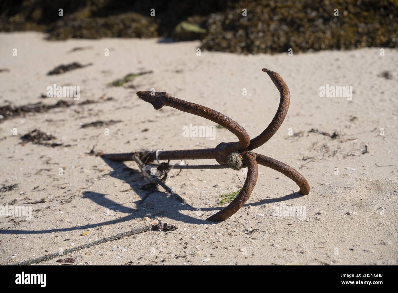 Closeup shot old anchor hi-res stock photography and images - Alamy