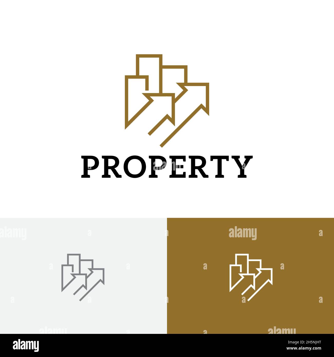 Arrow logo hi-res stock photography and images - Alamy