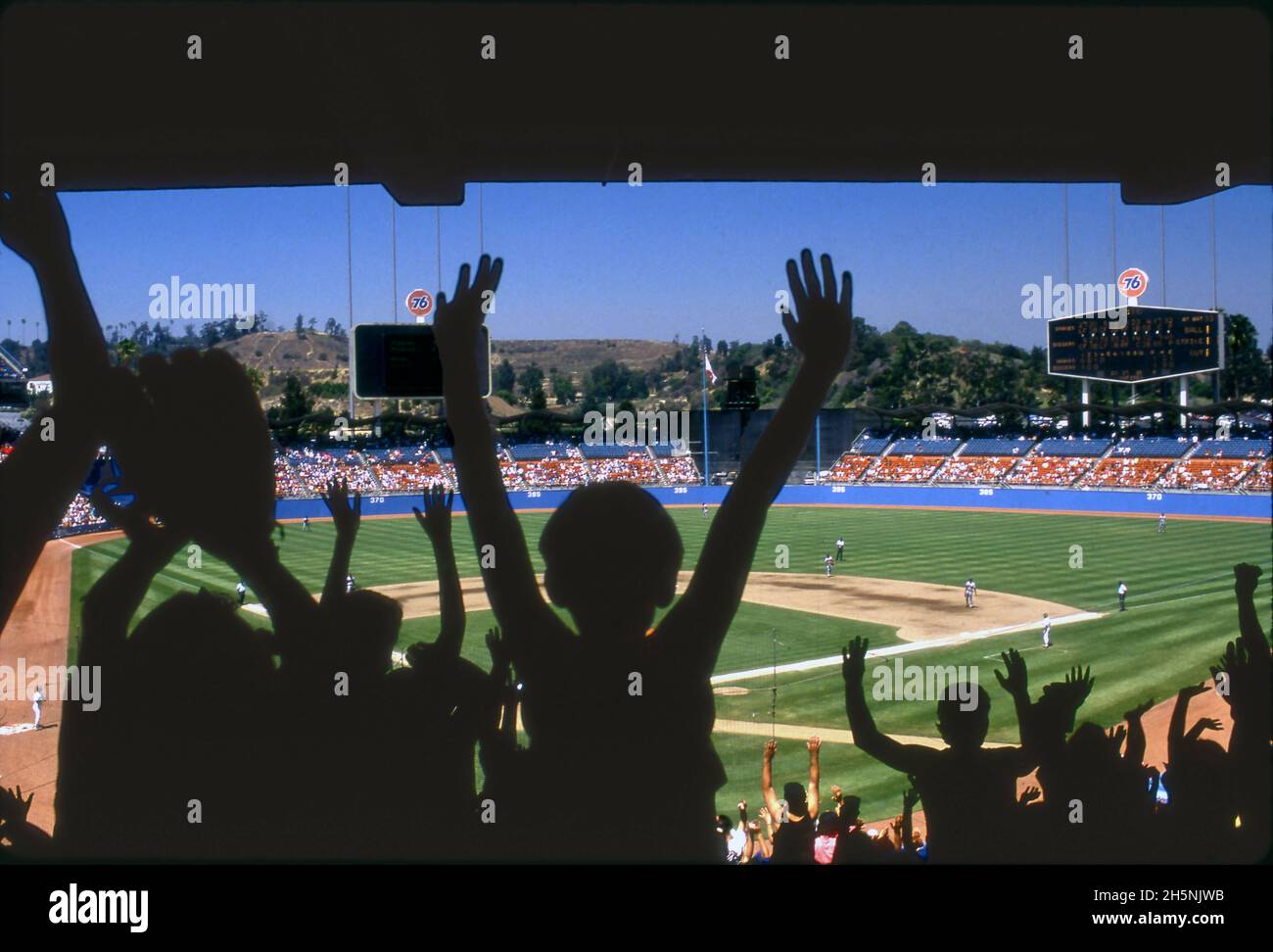 Kids cheering baseball hi-res stock photography and images - Alamy