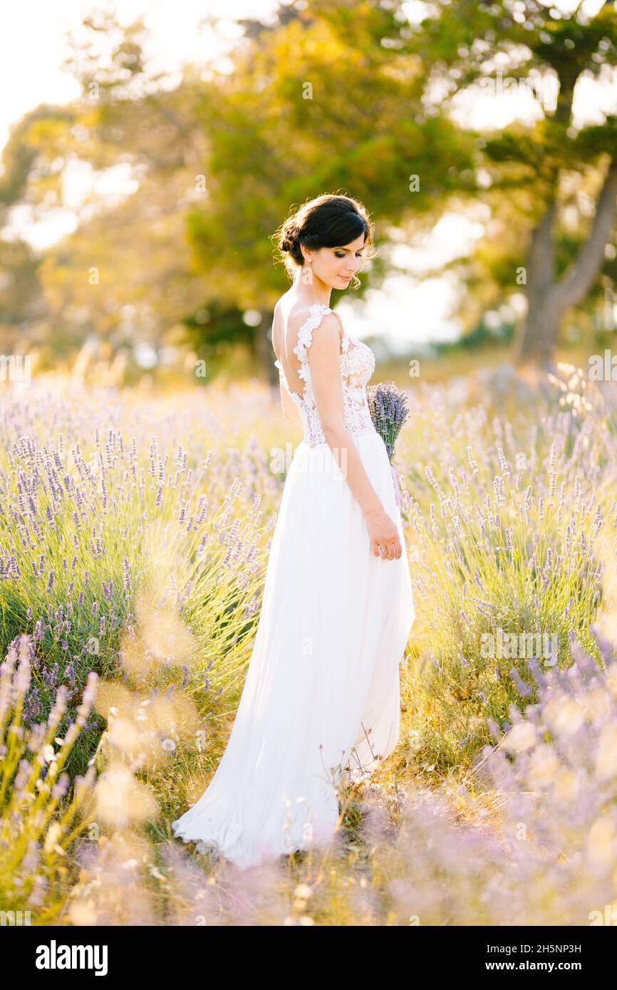 Bride Standing Side Ways
