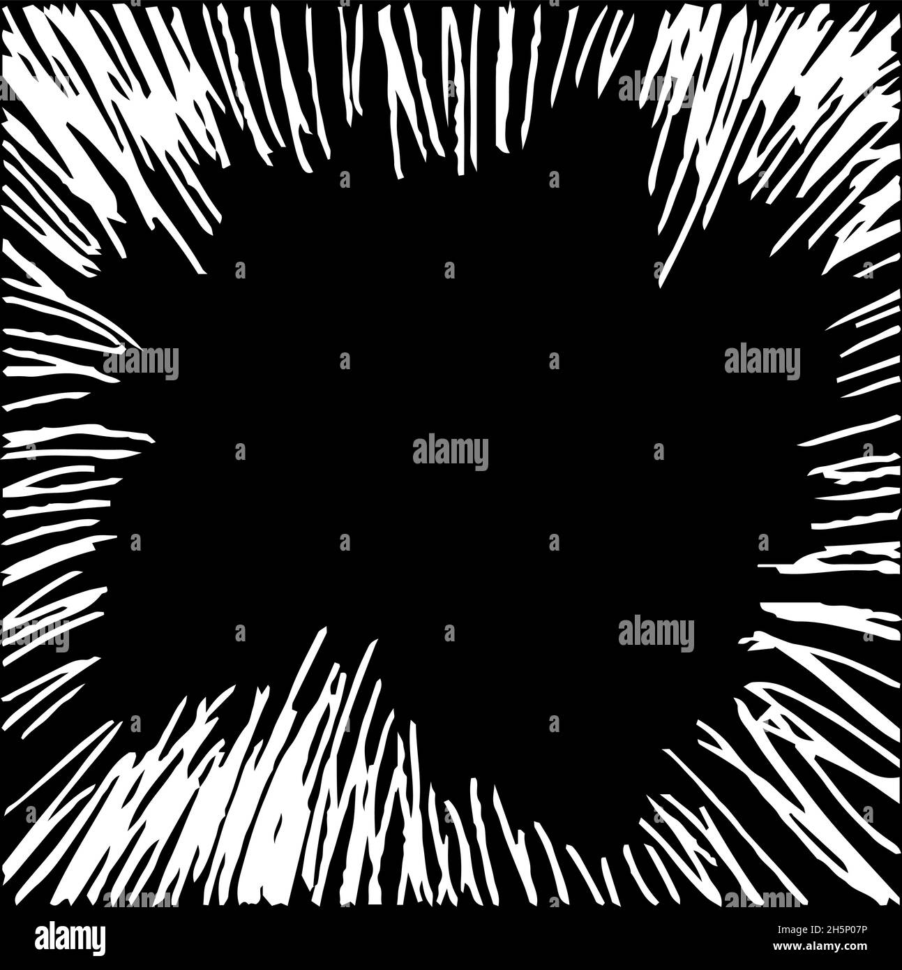 This is a illustration of Hand-painted rough comic concentrated lines ...