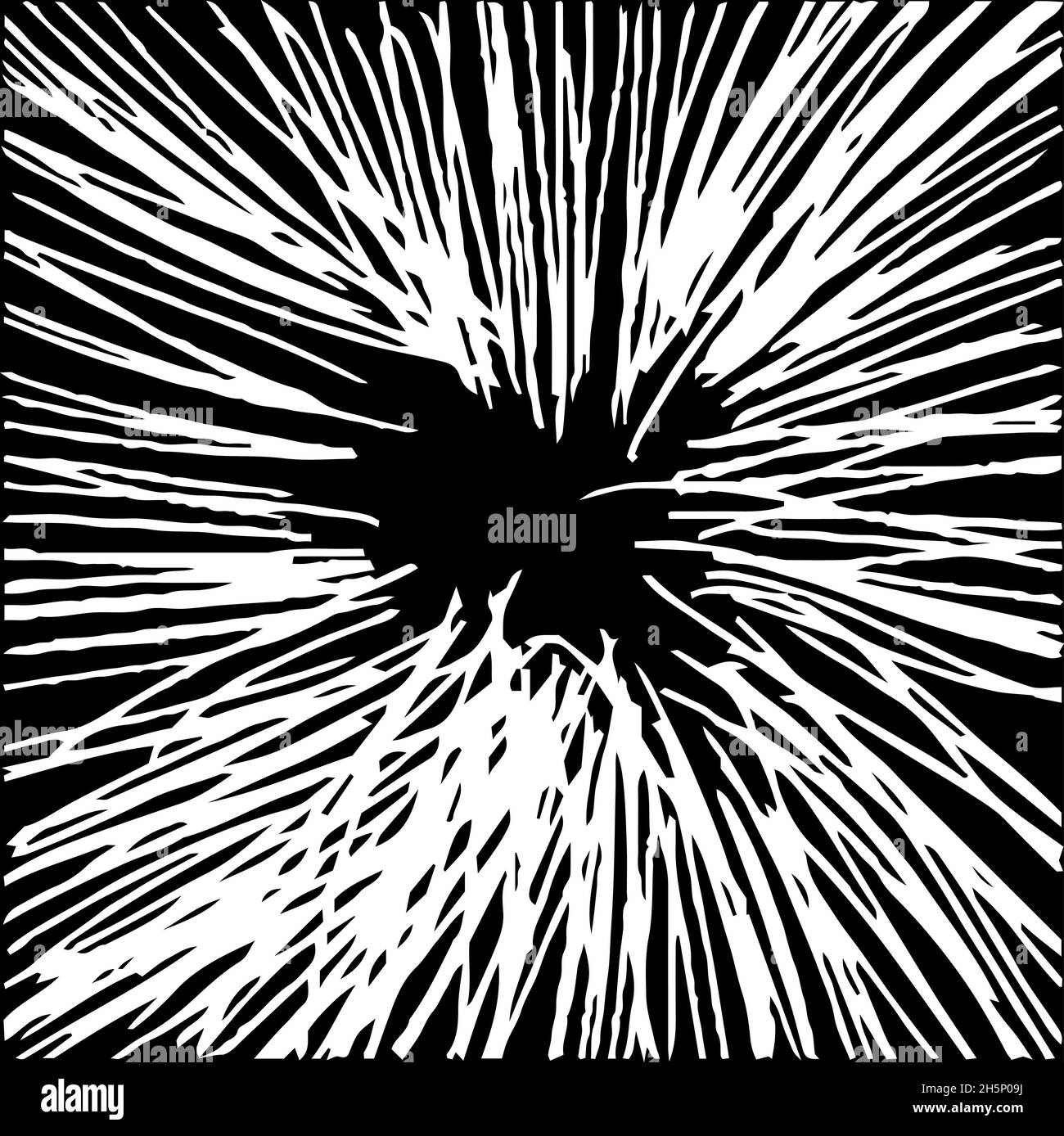 This is a illustration of Hand-painted rough comic concentrated lines ...