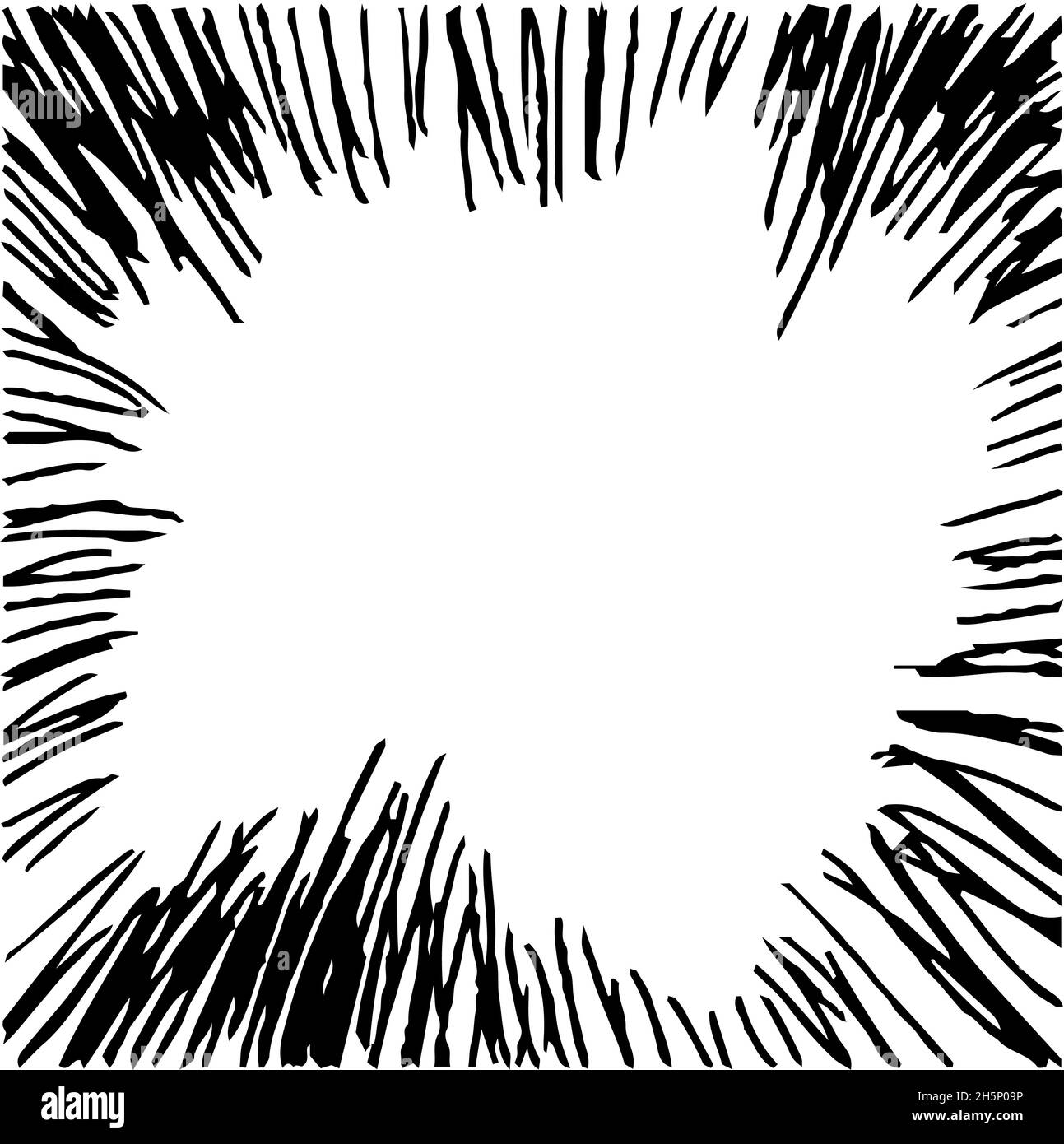 This is a illustration of Hand-painted rough comic concentrated lines ...