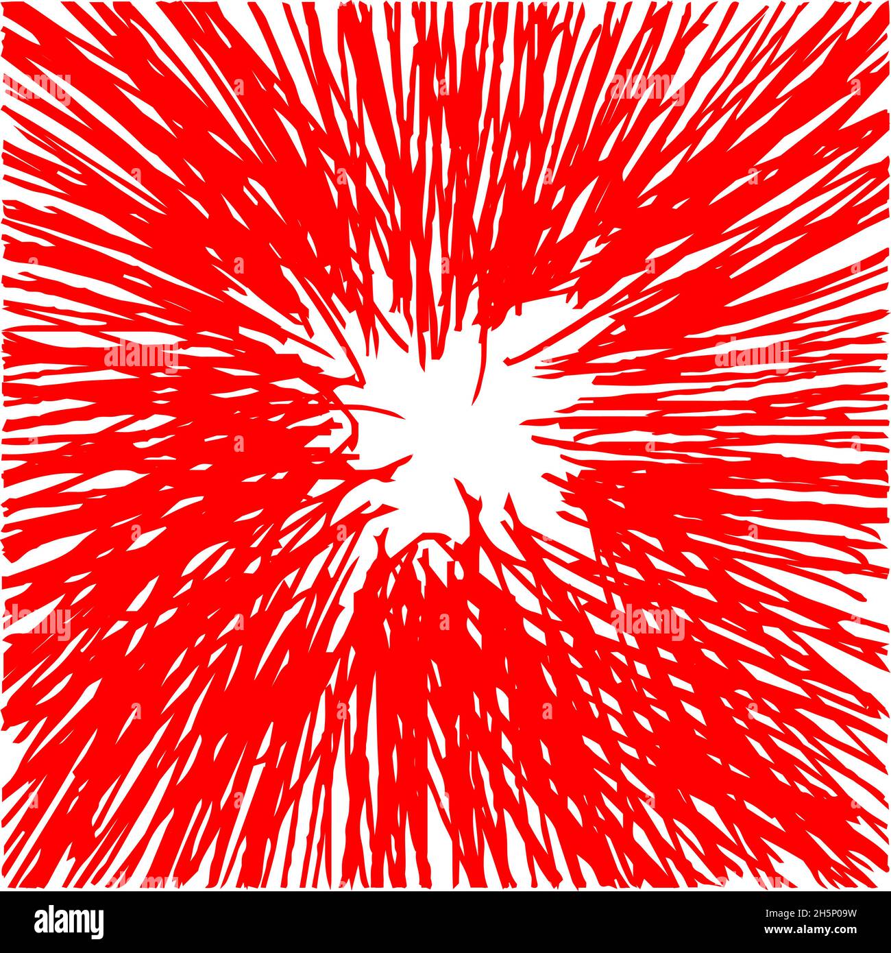 This is a illustration of Hand-painted rough comic concentrated lines ...