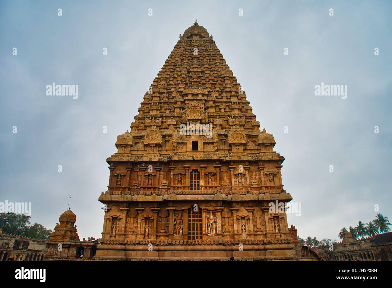 View of the Brihadeeswarar Temple One of the ancient temples in ...