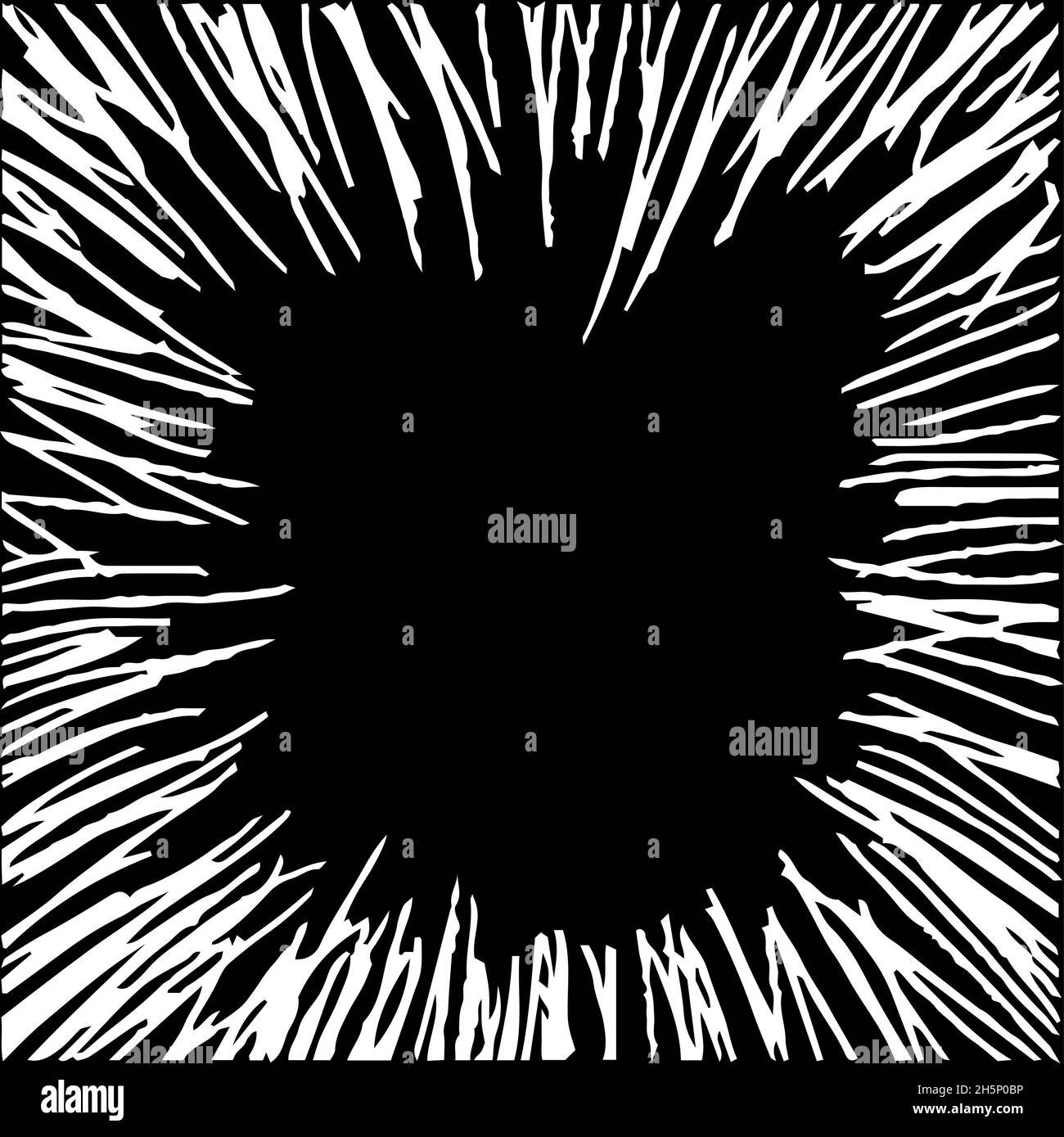 This is a illustration of Hand-painted rough comic concentrated lines ...