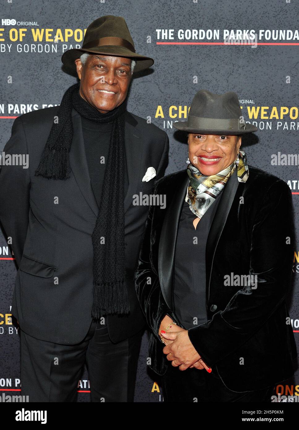 New York, USA. 10th Nov, 2021. Deb Willis (R) and guest attend the ...