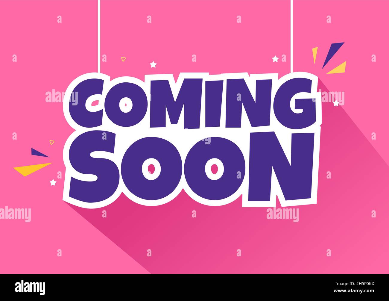 Coming Soon background Vector Illustration. Business Advertising with ...