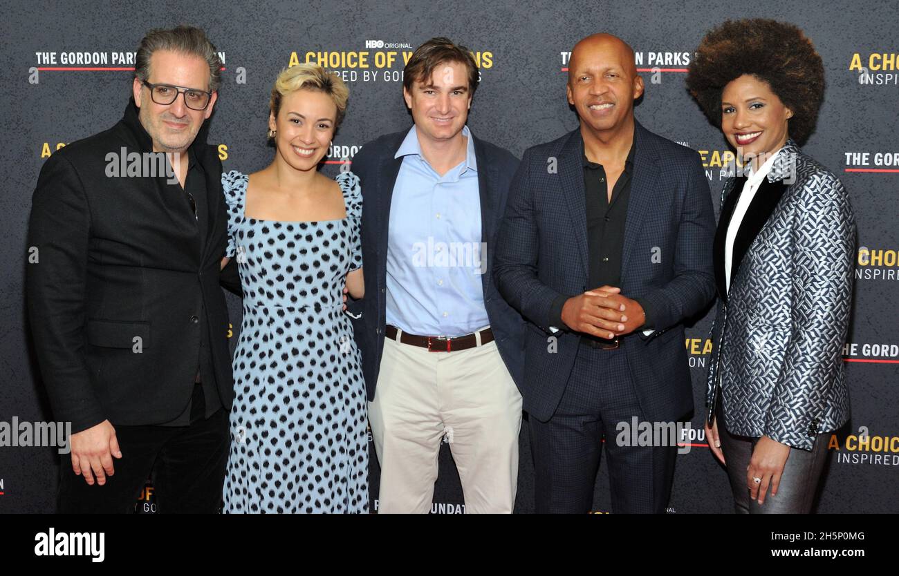 L-R: John Maggio, Monica Berra, Teddy Kunhardt, Bryan Stevenson and ...