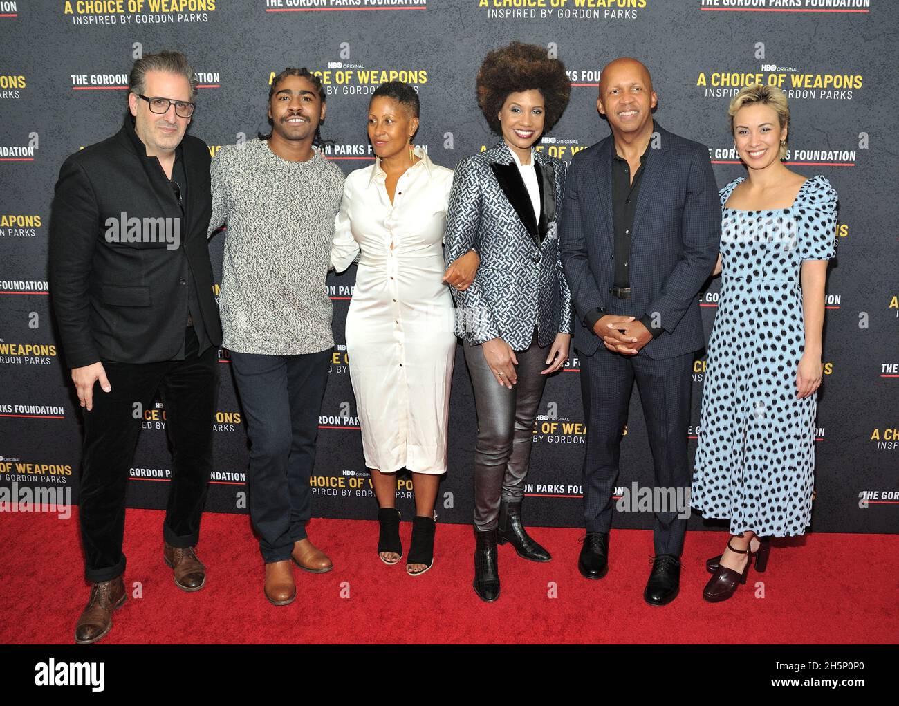 New York, USA. 10th Nov, 2021. L-R: John Maggio, Devin Allen, Leslie ...
