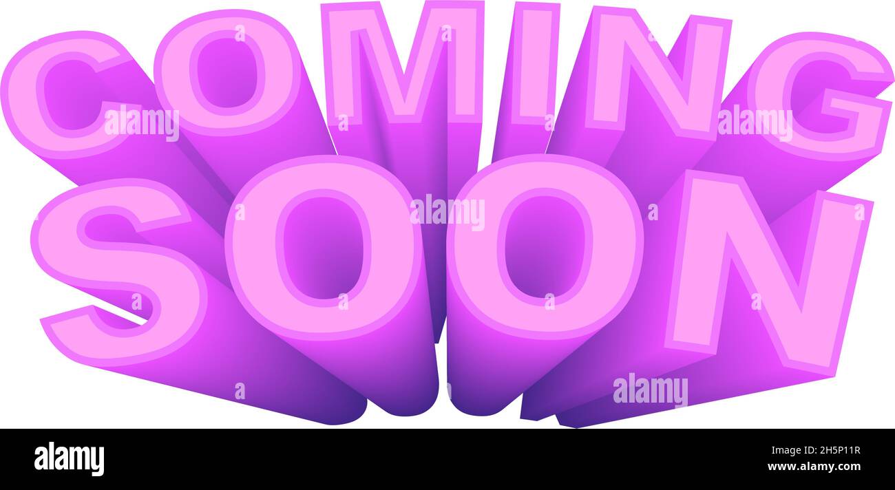 3D Coming Soon background Vector Illustration. Business Advertising ...