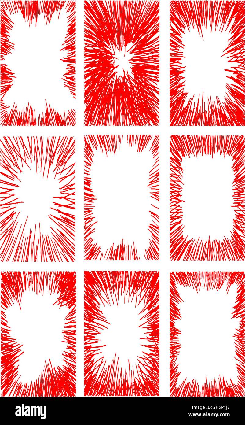 This is a illustration of Vertical Hand-painted rough comic ...