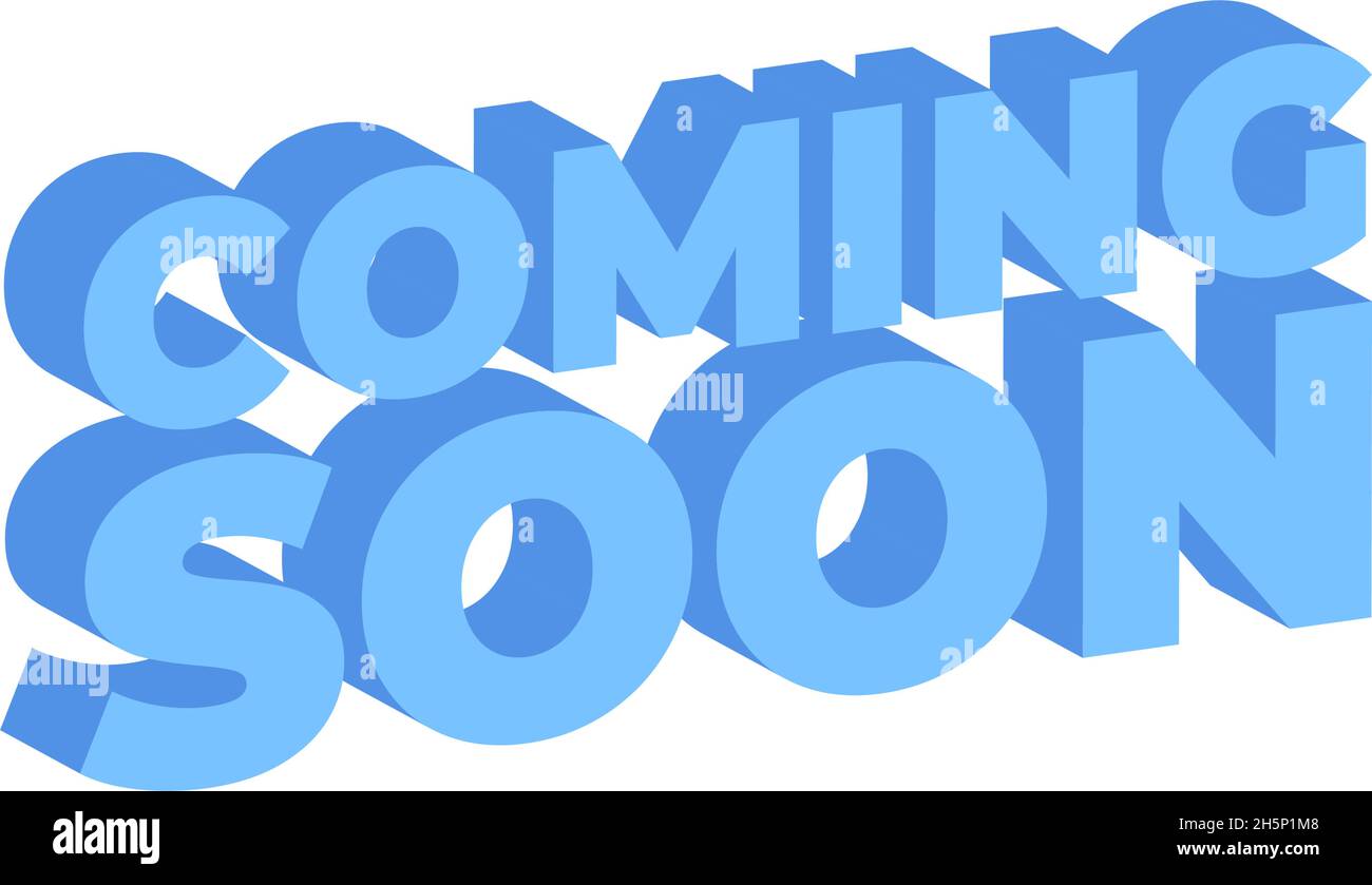 3D Coming Soon background Vector Illustration. Business Advertising ...