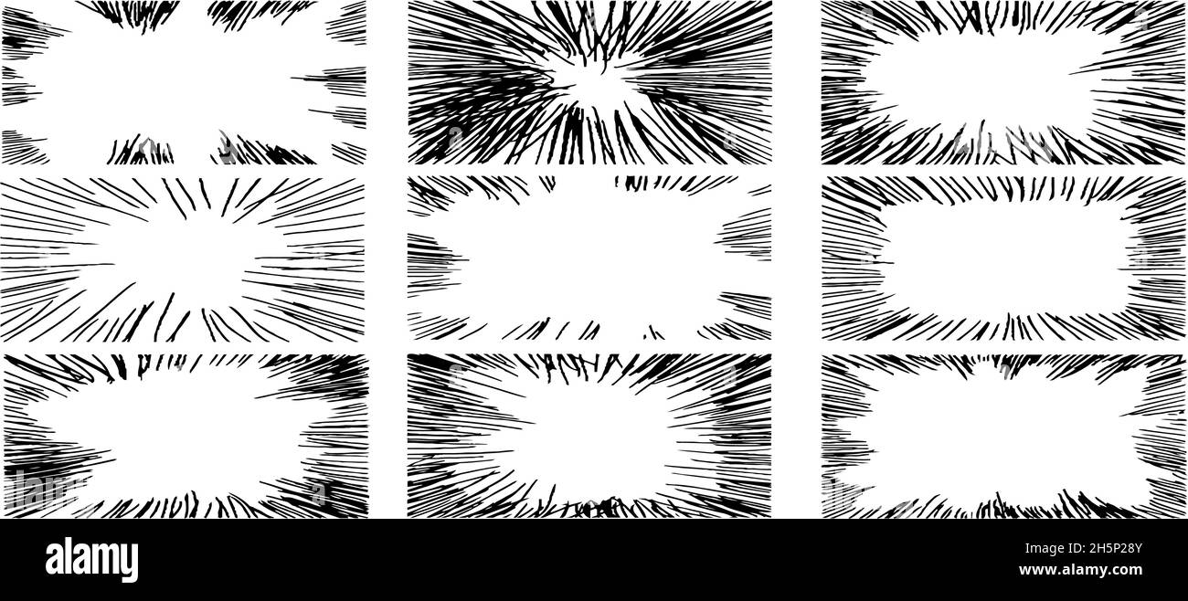 This is a illustration of Horizontal Hand-painted rough comic ...