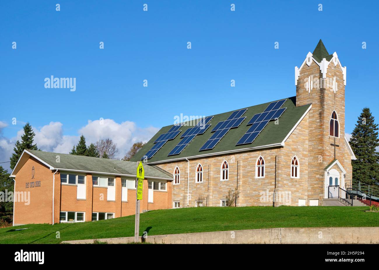 Solar panels on a church building hi-res stock photography and images ...