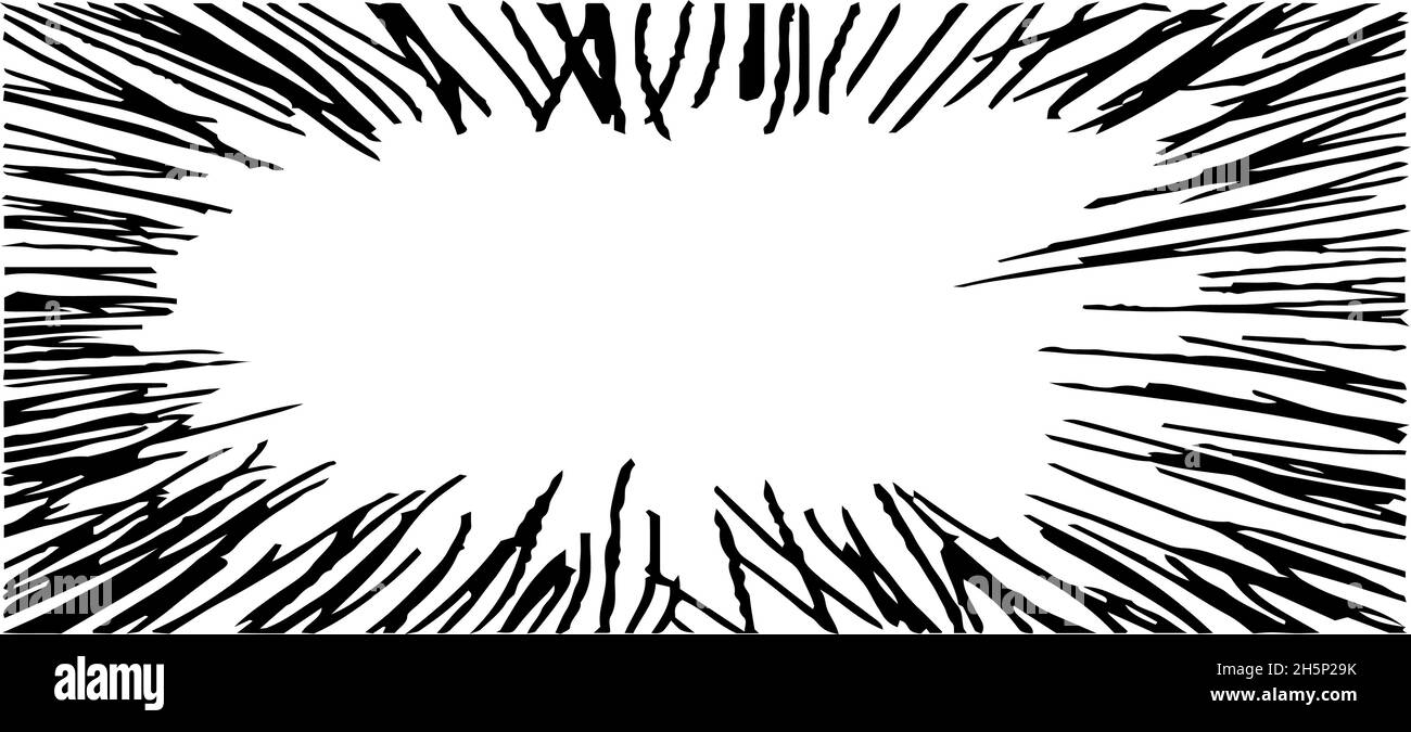 This is a illustration of Horizontal Hand-painted rough comic ...