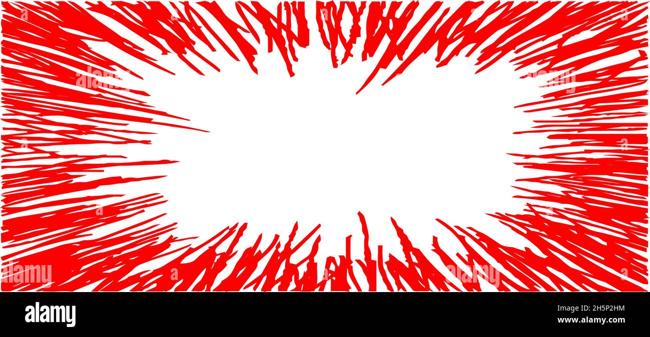 This is a illustration of Horizontal Hand-painted rough comic ...