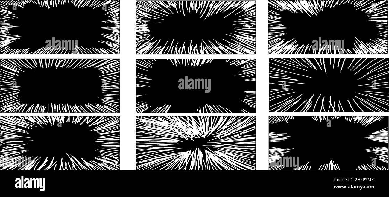 This is a illustration of Horizontal Hand-painted rough comic ...