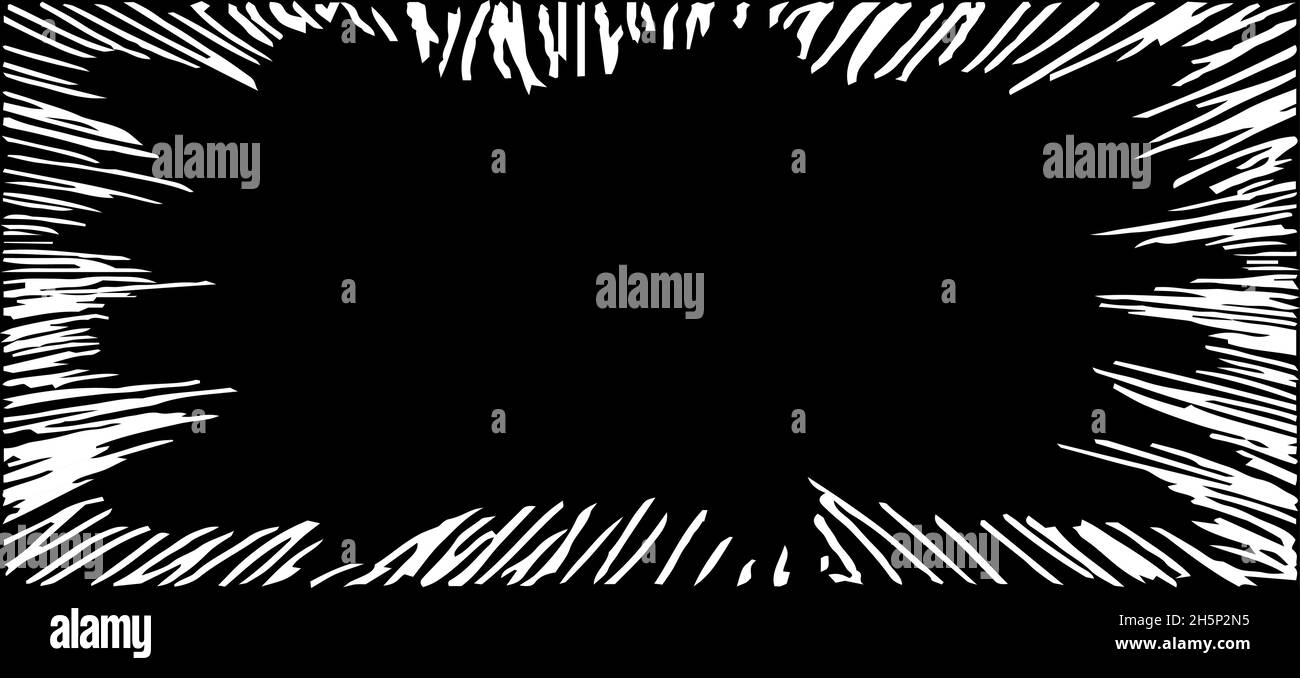 This is a illustration of Horizontal Hand-painted rough comic ...