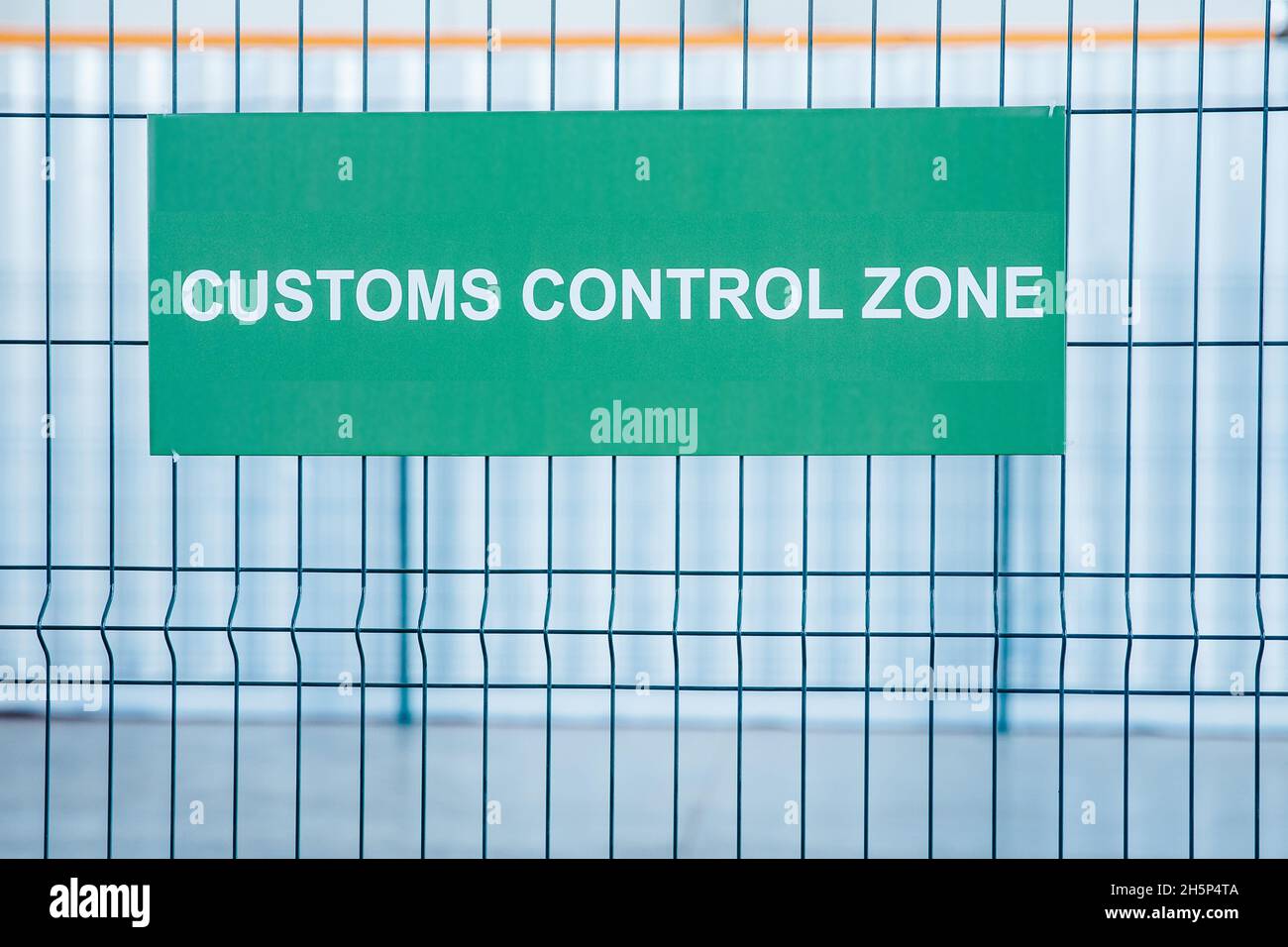 Green desk border Customs control zone clearance cargo, international ...