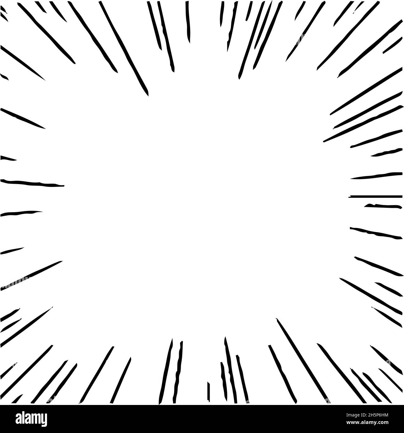 This is a illustration of Hand-painted comic concentrated lines Stock ...