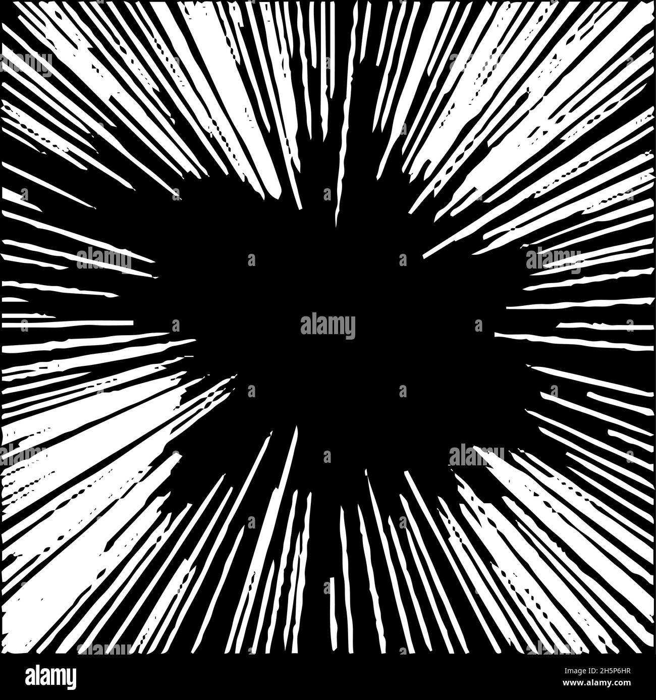 This is a illustration of Hand-painted comic concentrated lines Stock ...