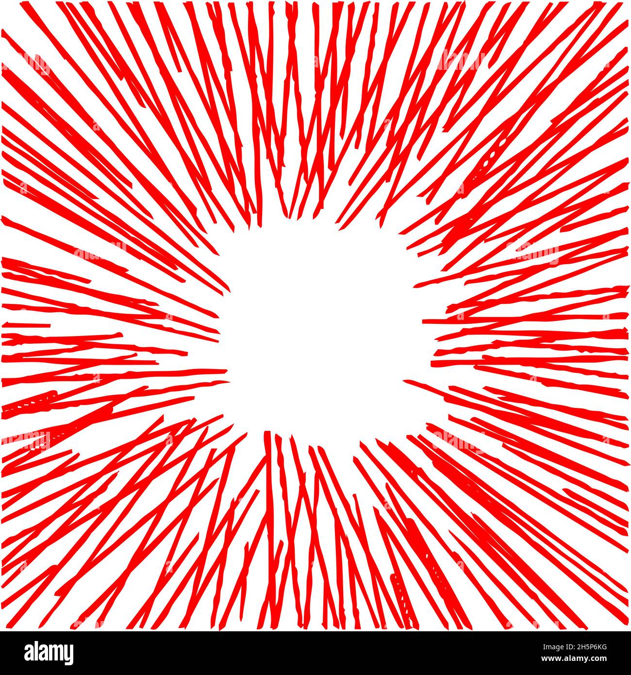 This is a illustration of Hand-painted comic concentrated lines Stock ...