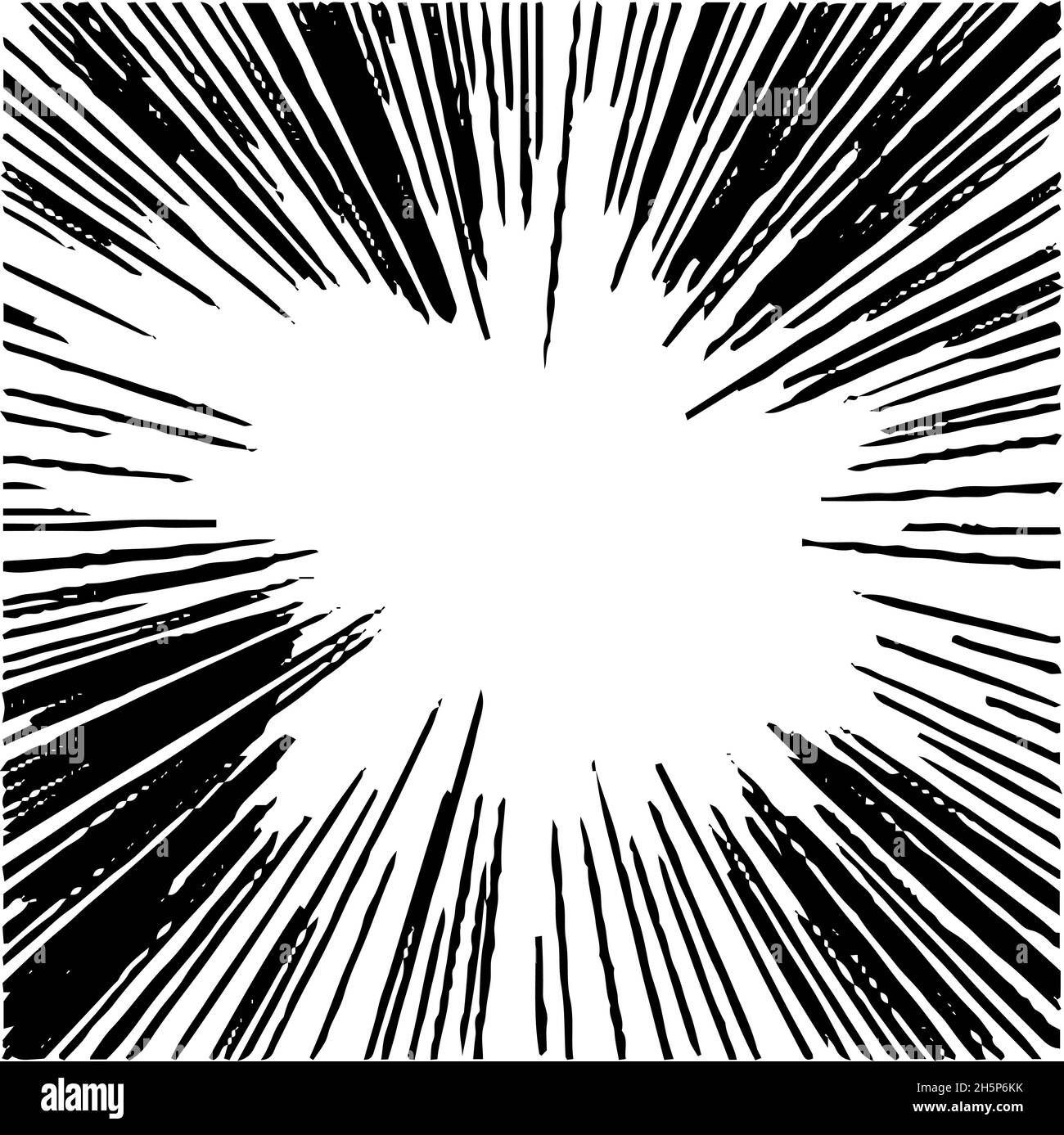 This is a illustration of Hand-painted comic concentrated lines Stock ...