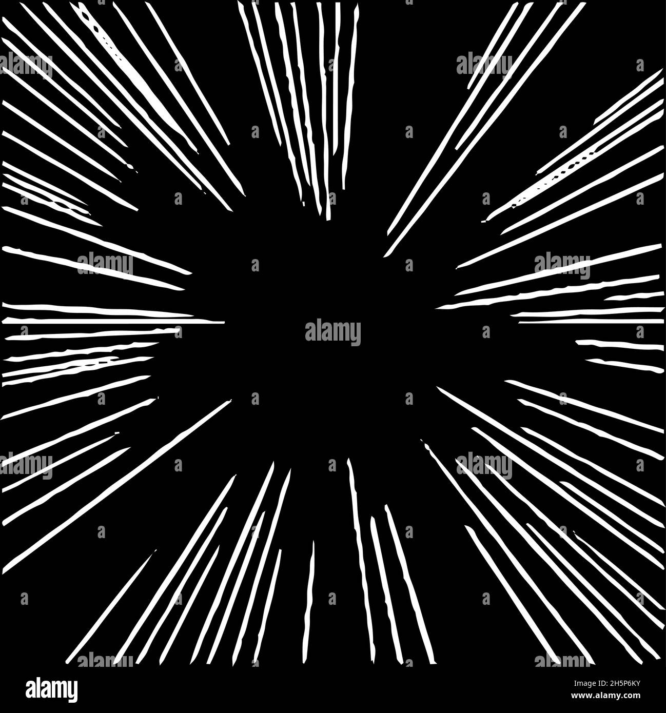 This is a illustration of Hand-painted comic concentrated lines Stock ...