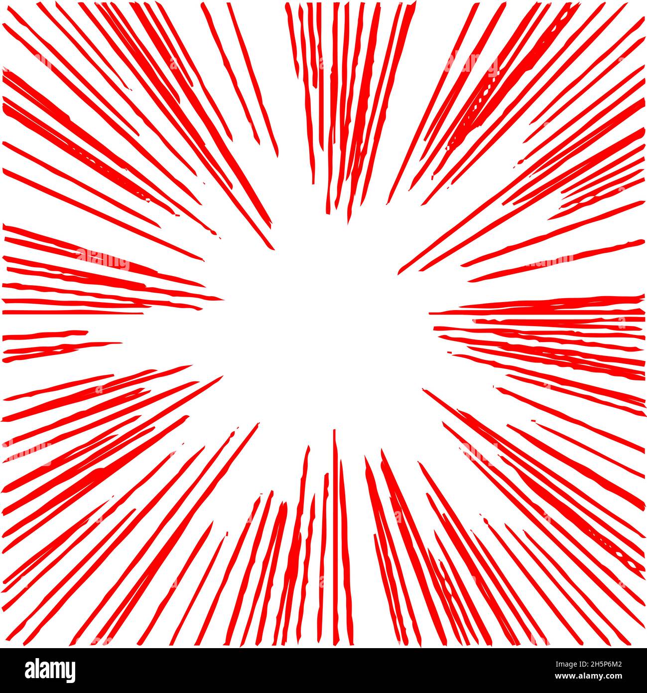 This is a illustration of Hand-painted comic concentrated lines Stock ...