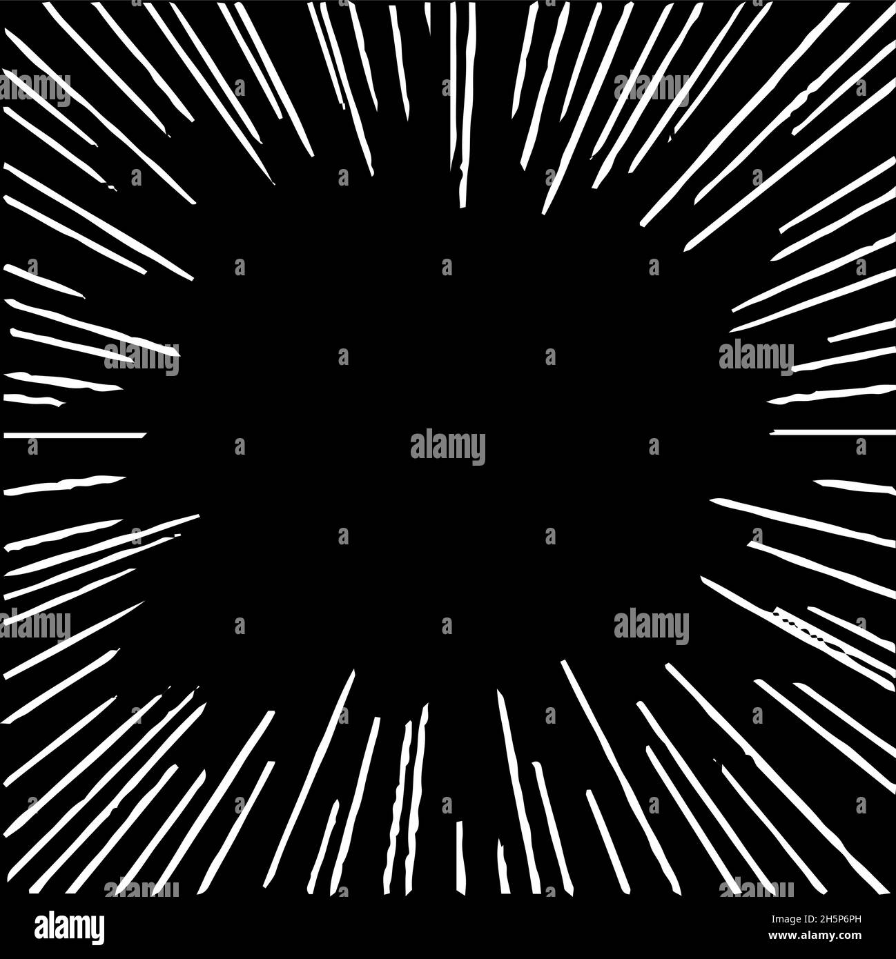 This is a illustration of Hand-painted comic concentrated lines Stock ...