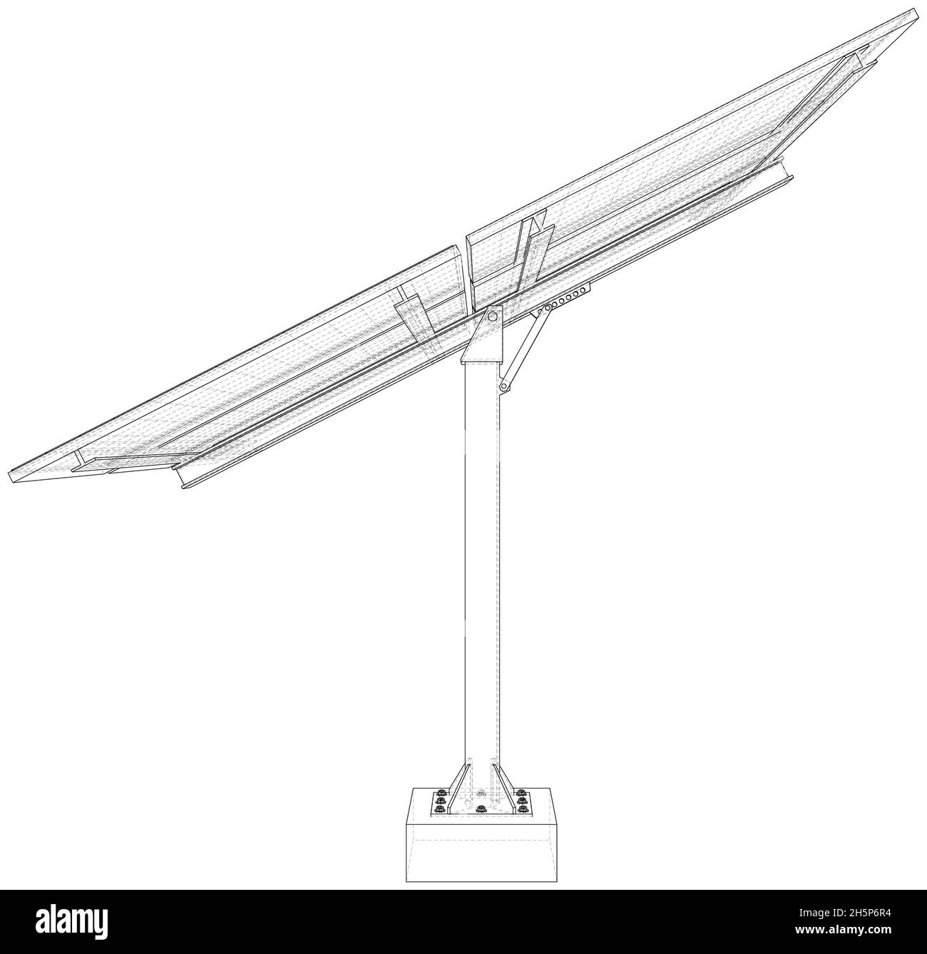 Solar Panel Concept. Vector rendering of 3d Stock Vector Image & Art ...