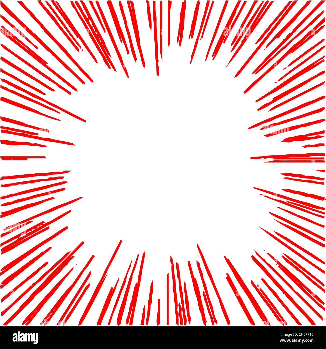 This is a illustration of Hand-painted comic concentrated lines Stock ...